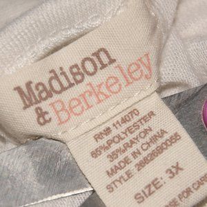 Madison & Berkeley | Tops | Madison Berkeley Floral Highlow Burnout Tee ...